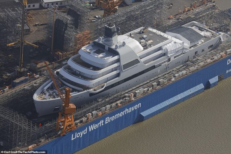 145 metre superyacht Solaris launched at Lloyd Werft - BlackOrange